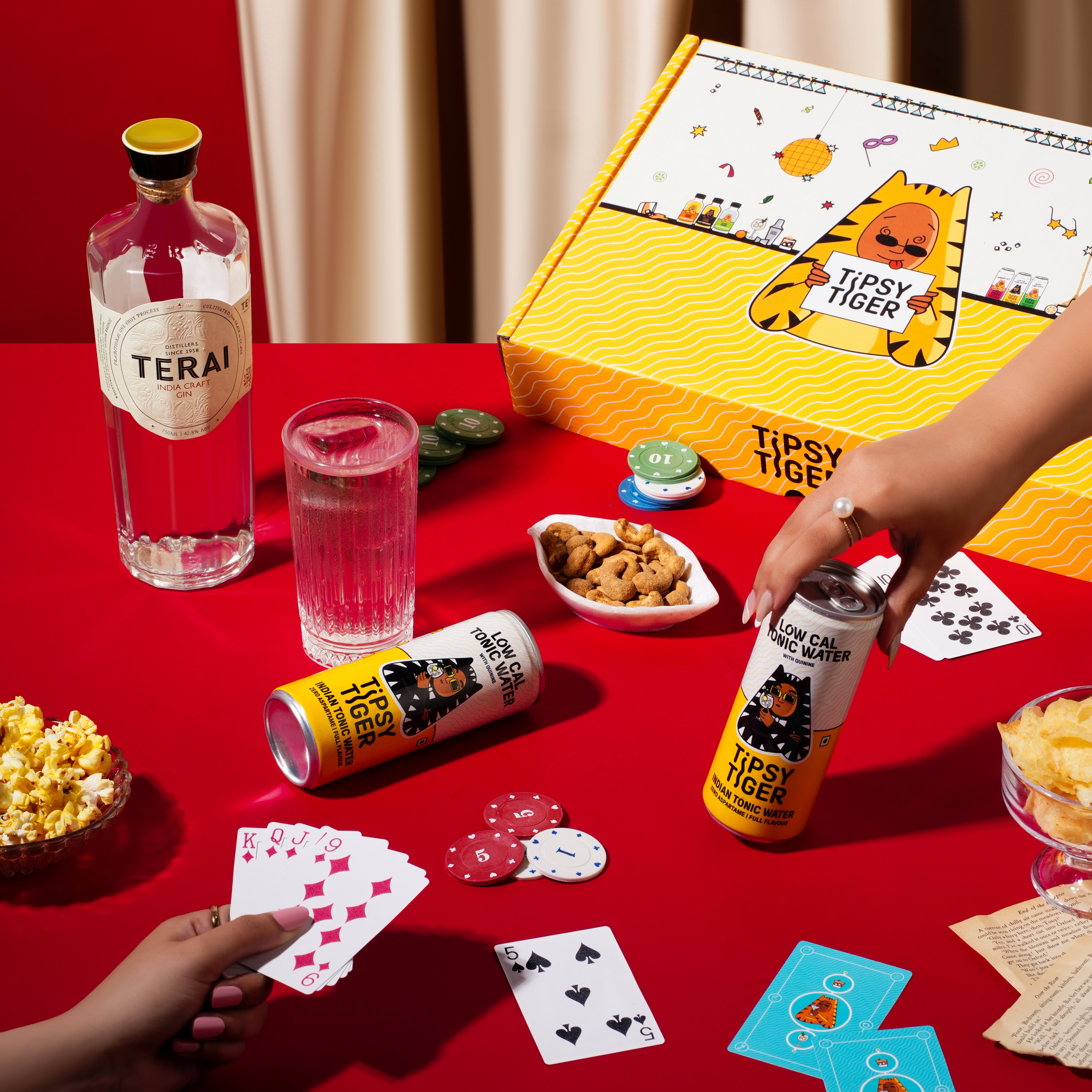 Festive Gift Box – Assorted Tipsy Tiger Drinks with Peg Measurer ...